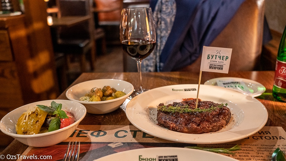 Butcher Steak House Moscow - Oz's Travels